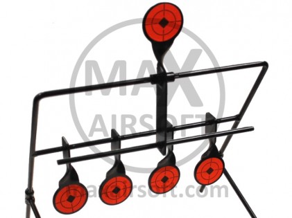 Meta Metalna 4+1 Auto Reset - Mete za Pucanje - MaxAirsoft