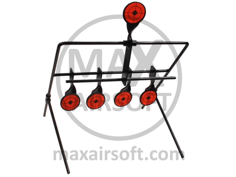 Meta Metalna 4+1 Auto Reset - Mete za Pucanje - MaxAirsoft