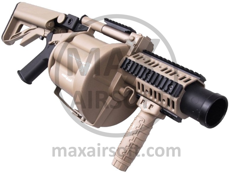 6 Barrel Grenade Launcher ICS DE (ICS-191) - Grenade Launchers - MaxAirsoft