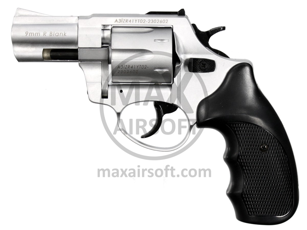 Zoraki R1 2.5inch 9mm Chrome P.A.K. Revolver Blank - Blank Pistols ...