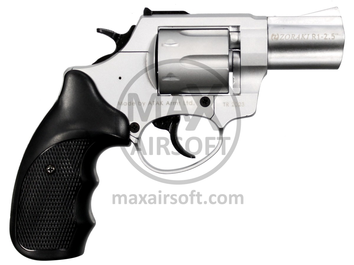 Zoraki R1 2.5inch 9mm Chrome P.A.K. Revolver Blank - Blank Pistols ...