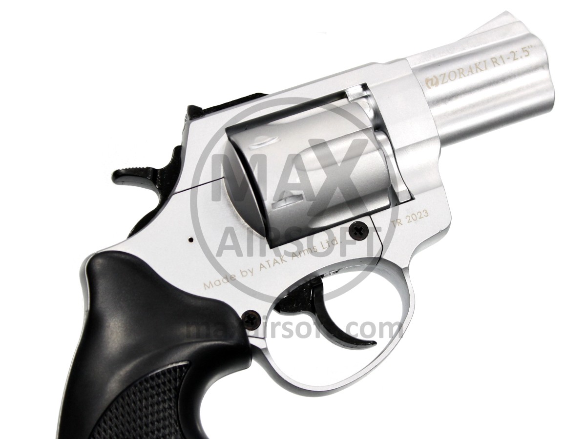 Zoraki R1 2.5inch 9mm Chrome P.A.K. Revolver Blank - Blank Pistols ...