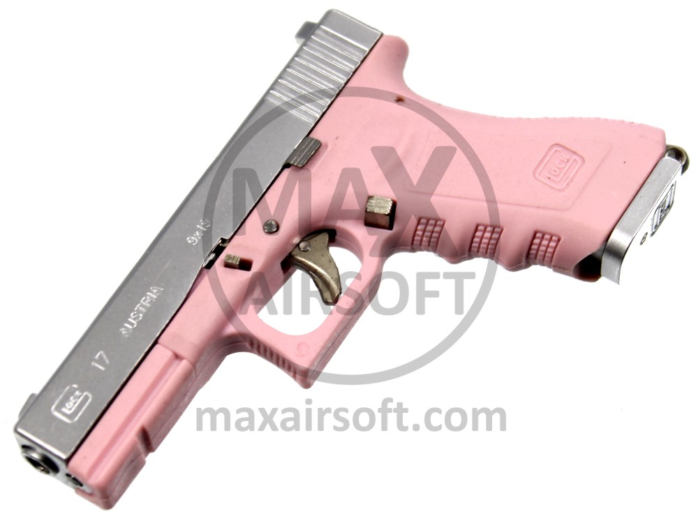 Mini Gun Glock 17 Pink Key Chain Model - Toys - MaxAirsoft